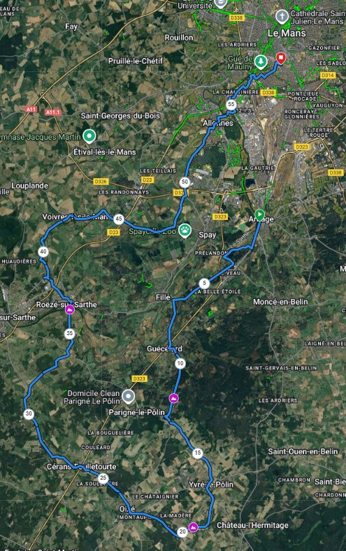 Stade Auguste Delaune à Arnage - Randonnées cyclo et pédestre - Samedi ...